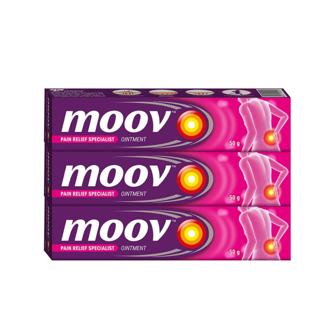 Moov Rapid Relief Ayurvedic Pain Relief Ointment – 3 × 50g – Bombay ...