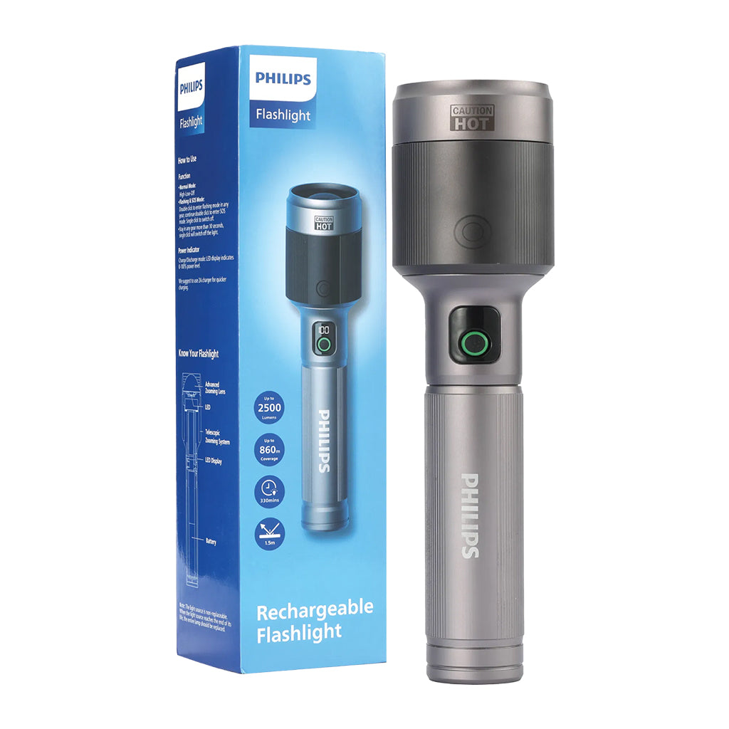 Philips SFL-5102 Rechargeable Zoom LED Flashlight / Torch – Bombay ...